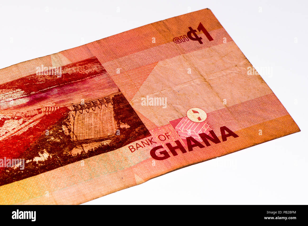 1 Ghana cedi bank note. Ghana cedi is the national currency of Ghana ...