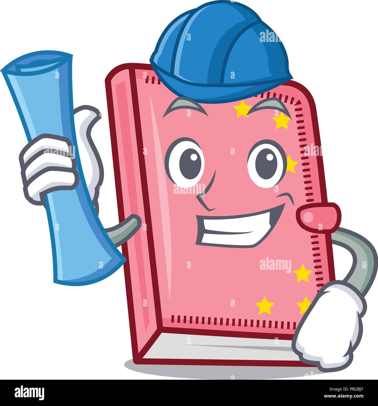 Architect diary character cartoon style Stock Vector Image & Art - Alamy