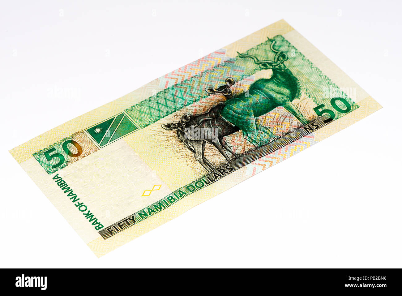 50 Namibian dollars bank note of Namibia. Namibian dollars is the ...