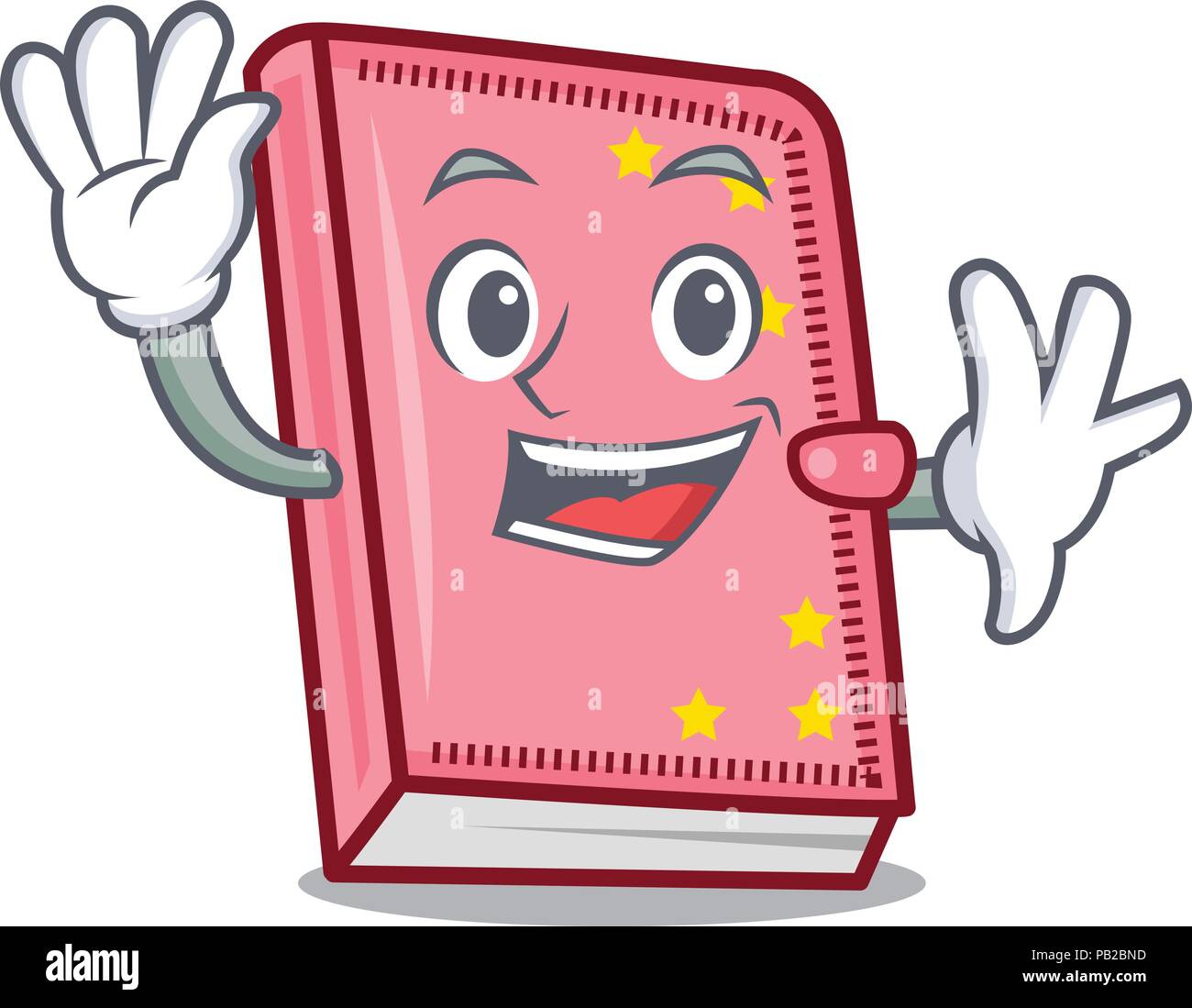 Cartoon illustration textbook waving hi-res stock photography and ...