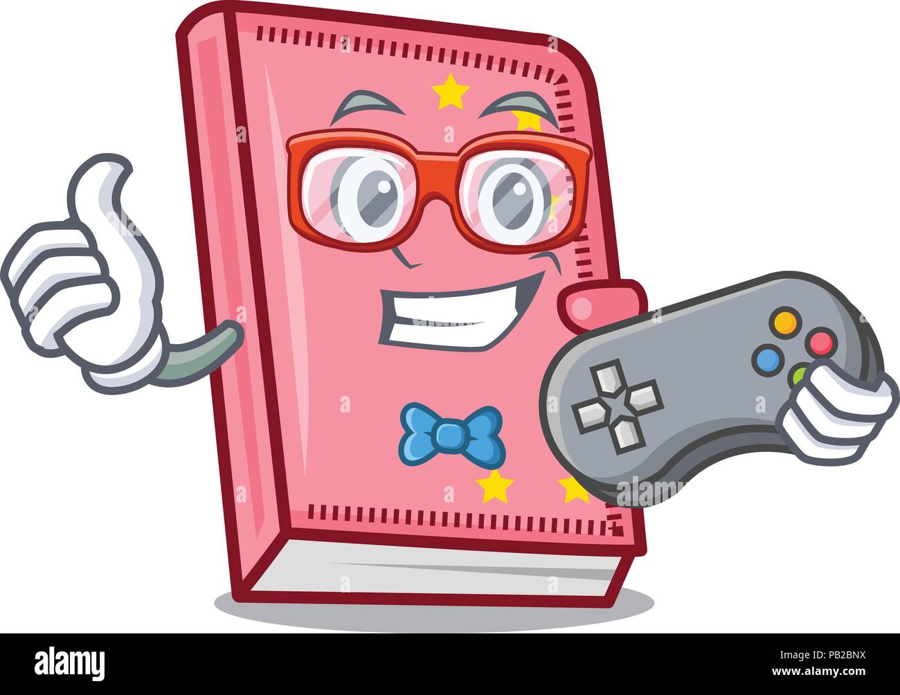 Gamer diary mascot cartoon style Stock Vector Image & Art - Alamy