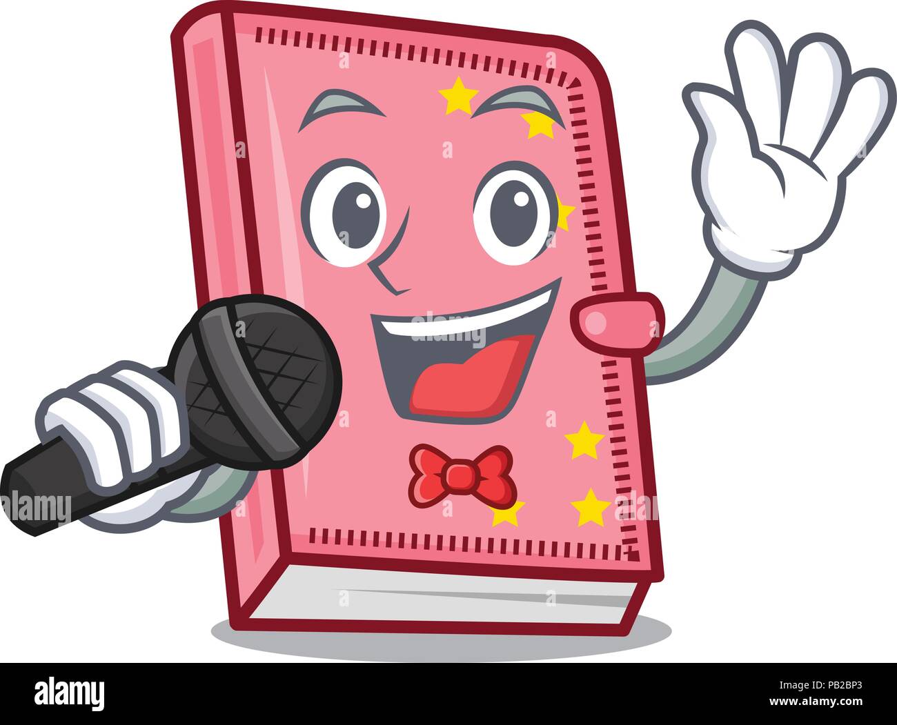 Singing diary mascot cartoon style Stock Vector Image & Art - Alamy