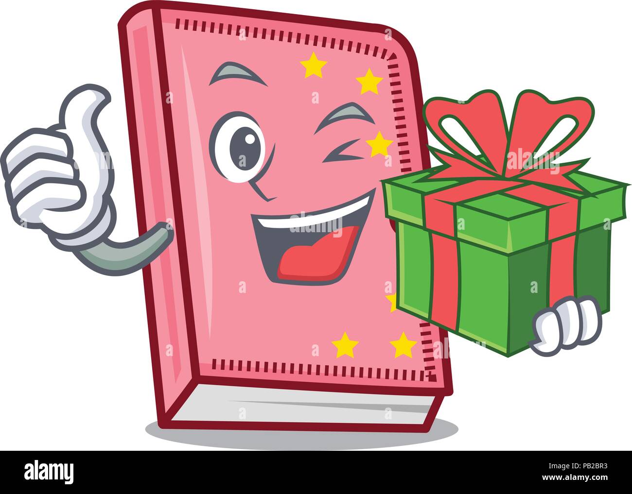 Child giving book to child Stock Vector Images - Alamy