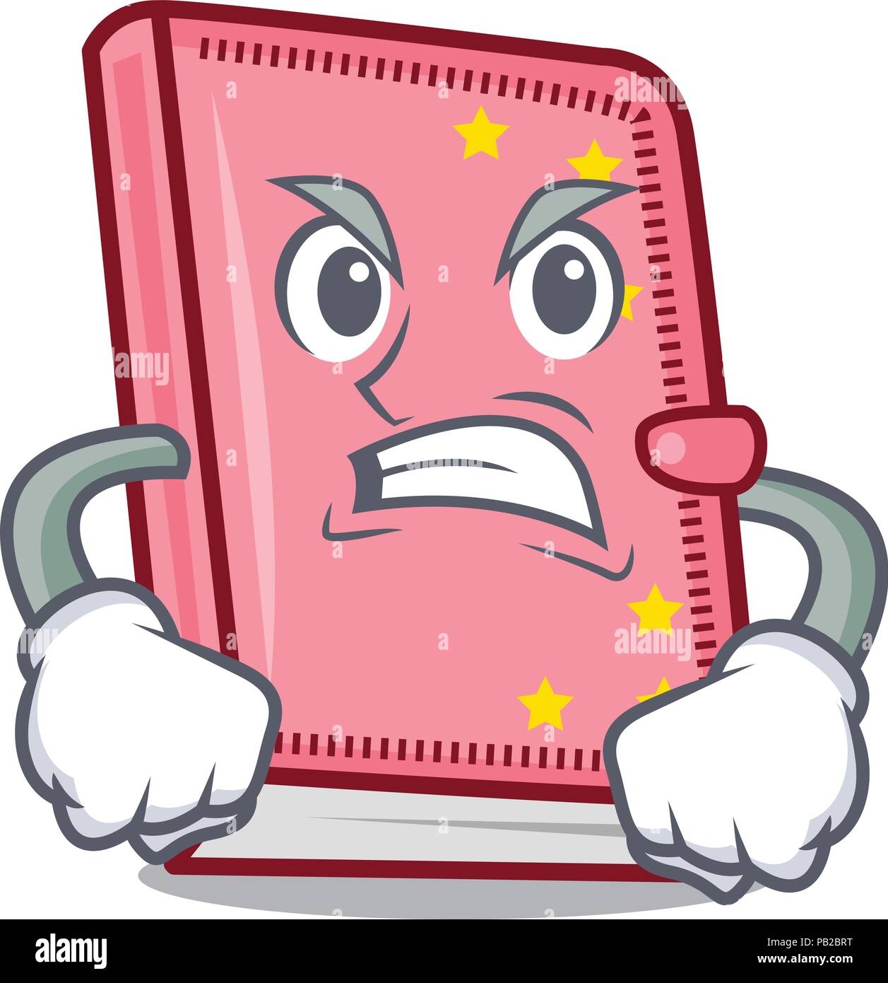 Angry diary mascot cartoon style Stock Vector Image & Art - Alamy