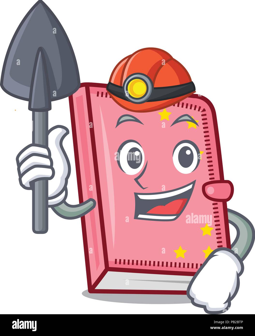 Miner diary mascot cartoon style Stock Vector Image & Art - Alamy