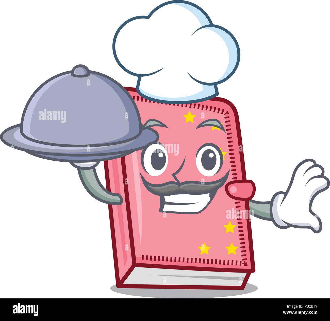 Chef with food diary mascot cartoon style Stock Vector Image & Art - Alamy