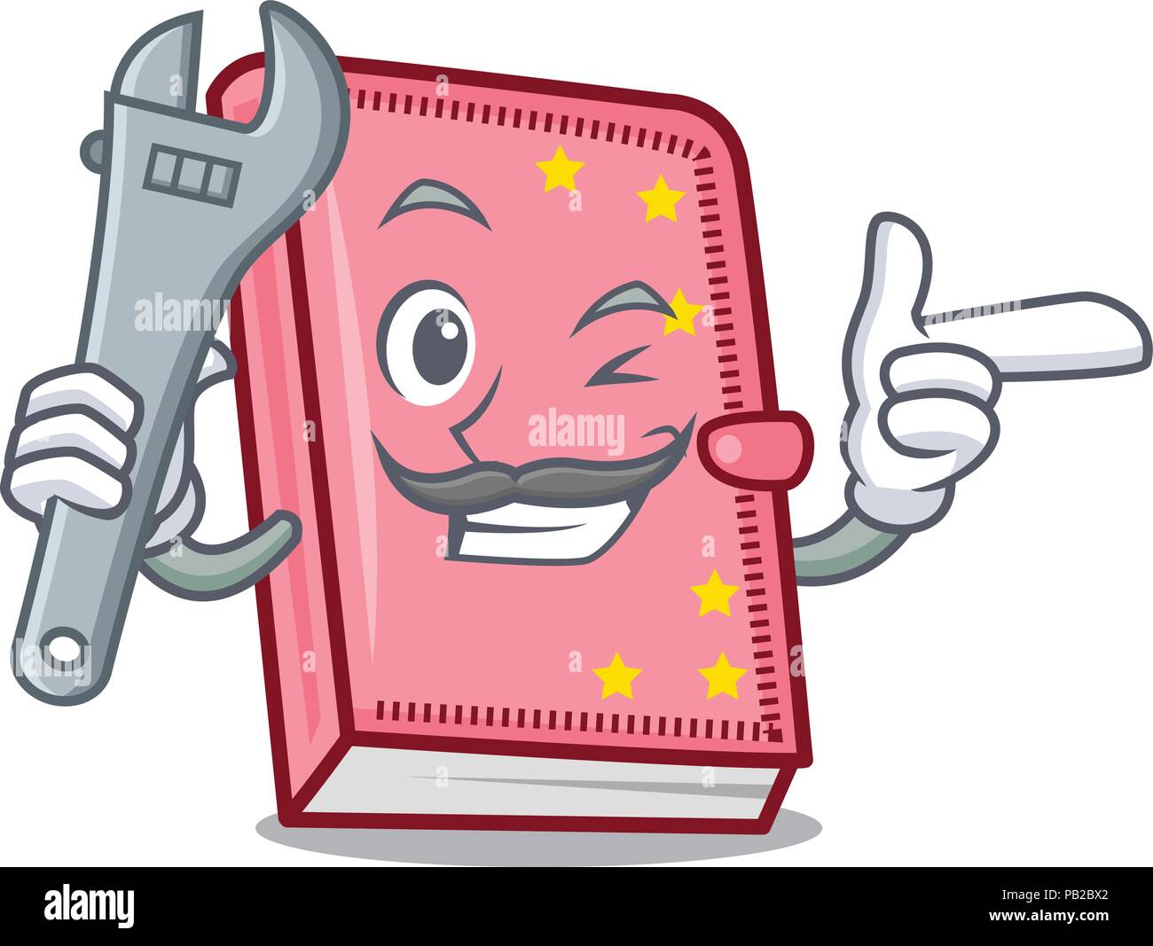 Mechanic diary mascot cartoon style Stock Vector Image & Art - Alamy