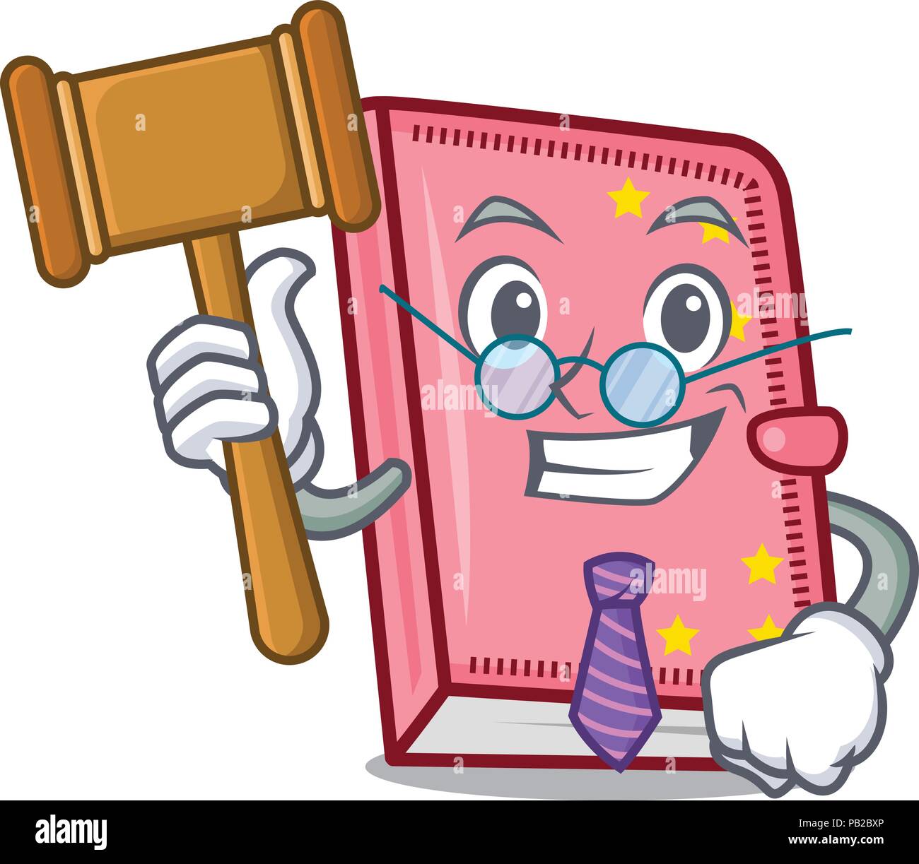 Judge diary mascot cartoon style Stock Vector Image & Art - Alamy