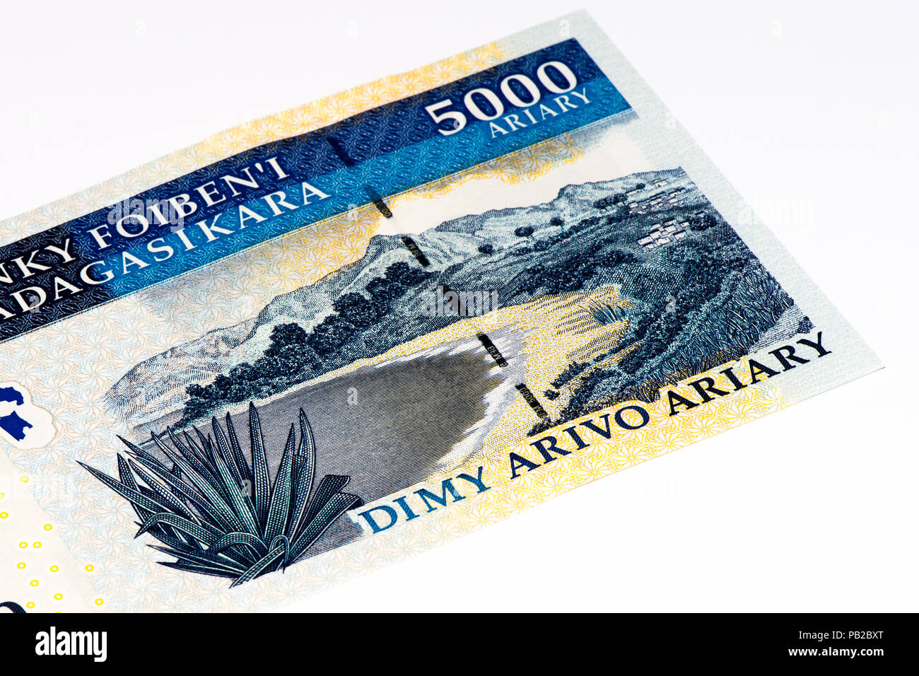 5000 Malagasy ariary bank note of Madagascar. Malagasy ariary is the ...