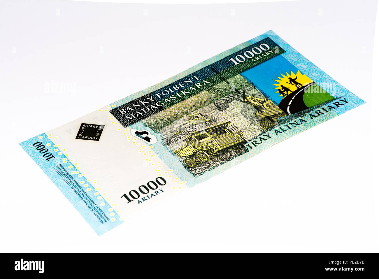 10000 Malagasy ariary bank note of Madagascar. Malagasy ariary is the ...