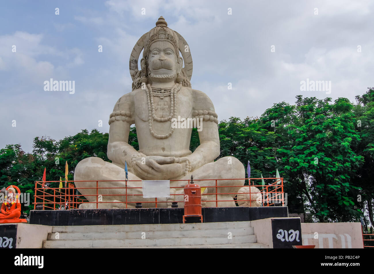 Hindu God Hanuman idol, Huge Statue of Indian lord Hanuman. Indian God ...