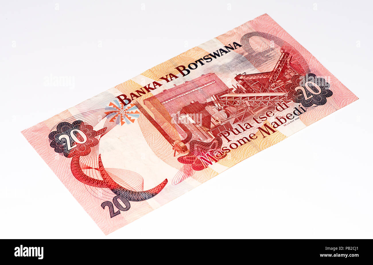 20 pula of Botswana.Pula is the national currency of Botswana Stock ...