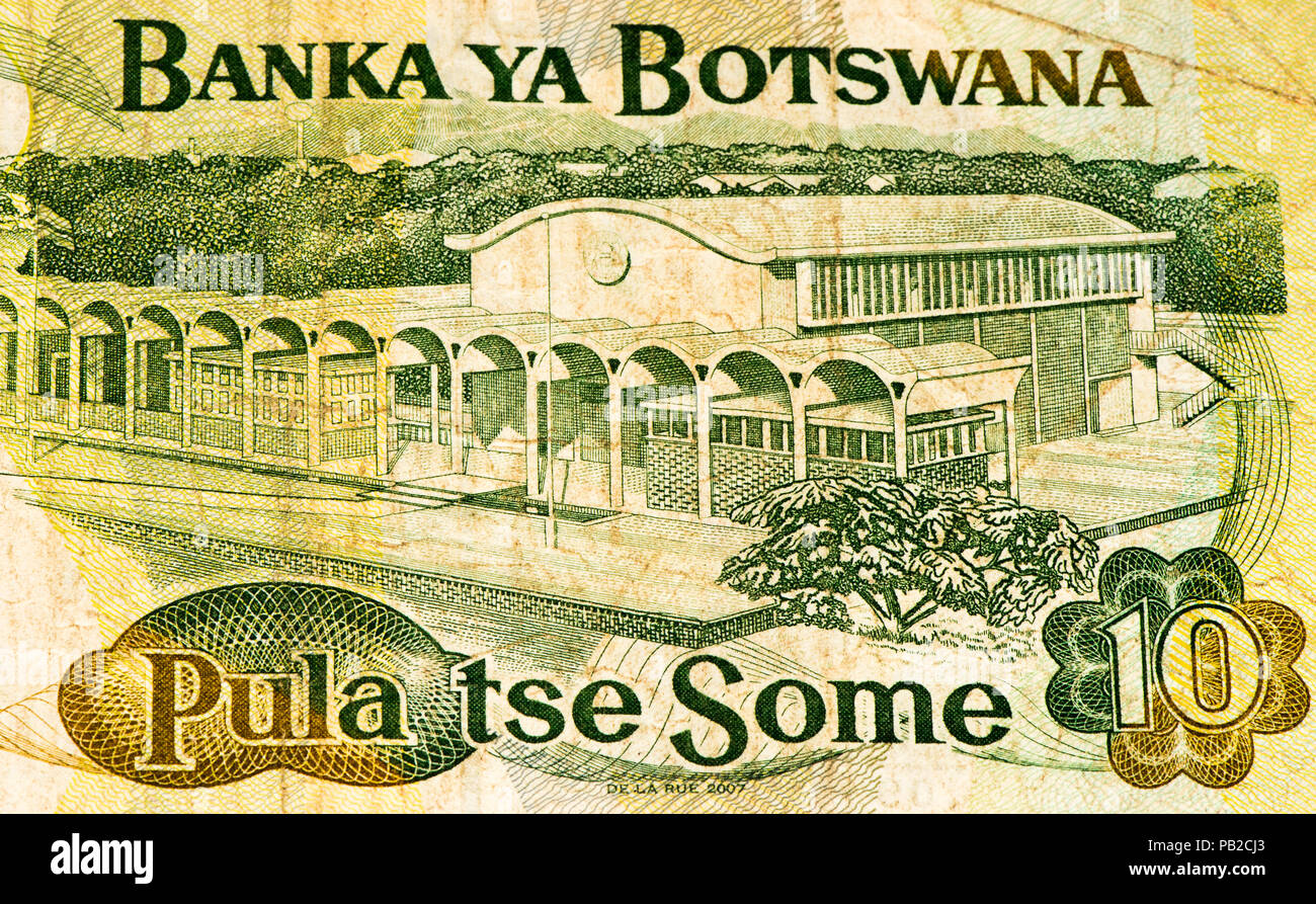 10 pula of Botswana.Pula is the national currency of Botswana Stock ...