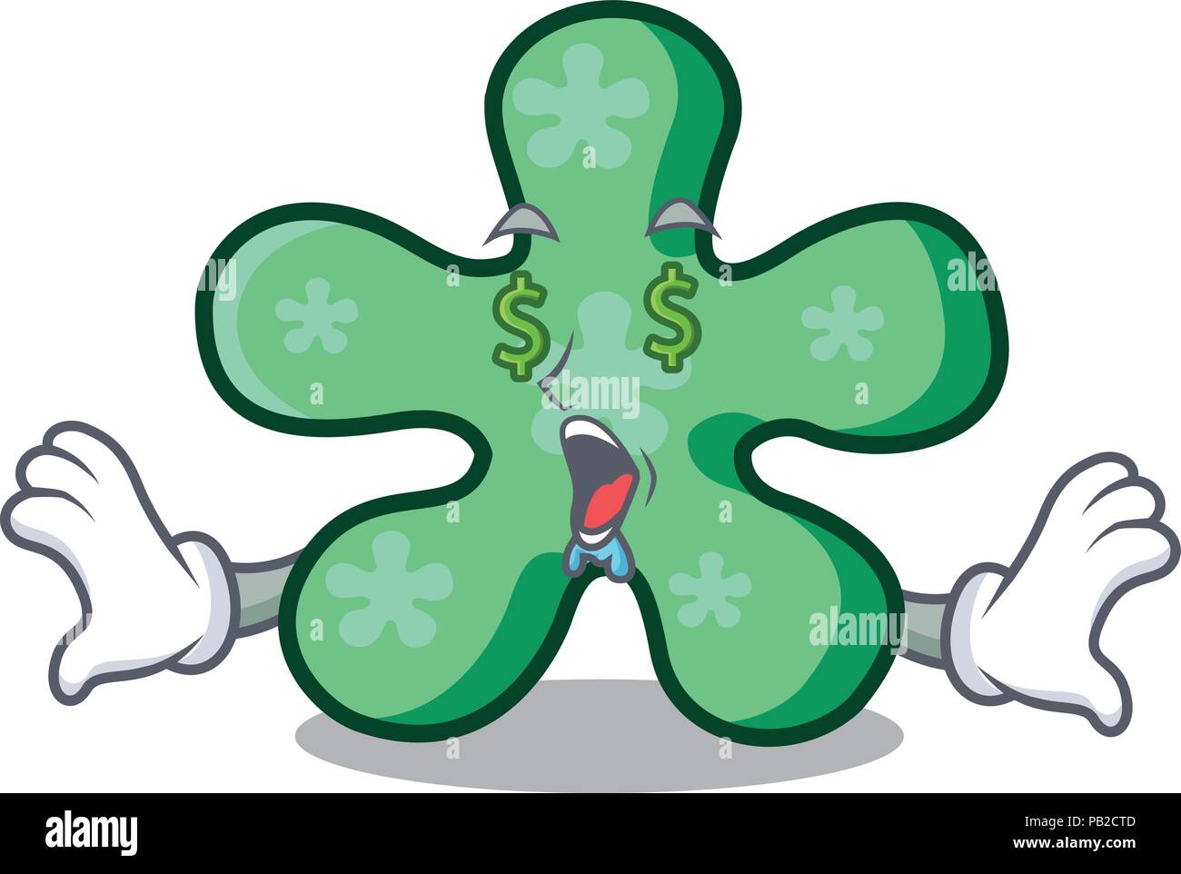 Money eye free form mascot cartoon Stock Vector Image & Art - Alamy