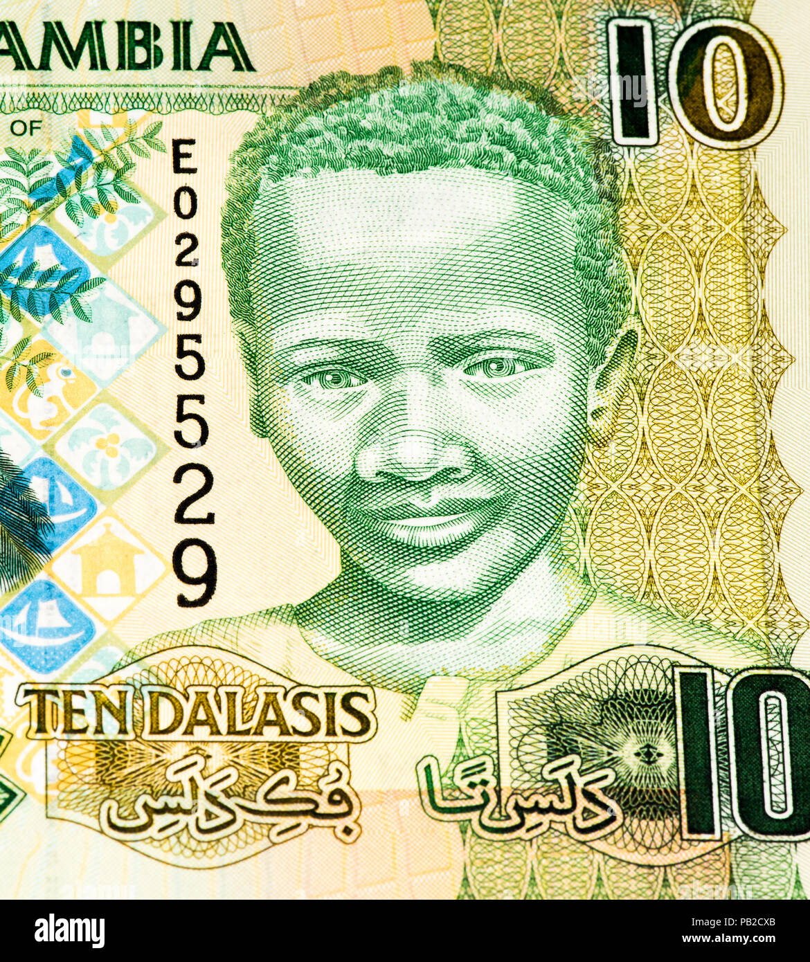 10 gambian dalasi bank note hi-res stock photography and images - Alamy