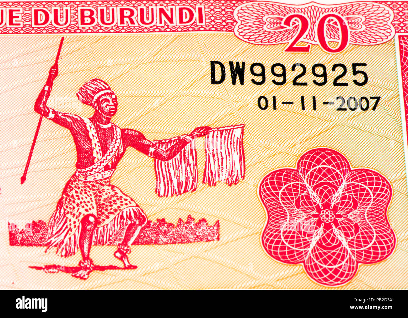 20 Burundian francs. Burundian franc is the national currency of ...