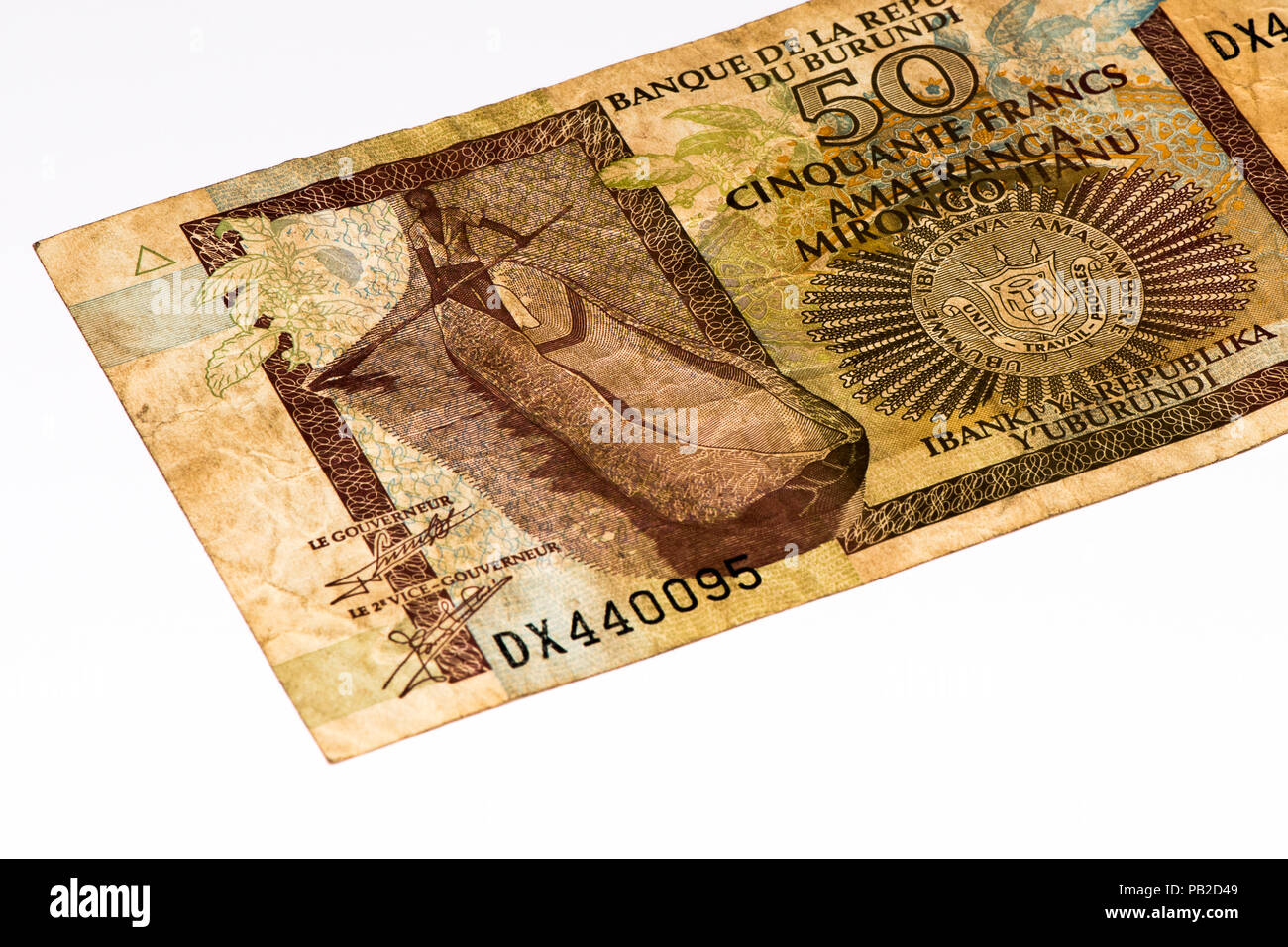 50 Burundian francs. Burundian franc is the national currency of ...