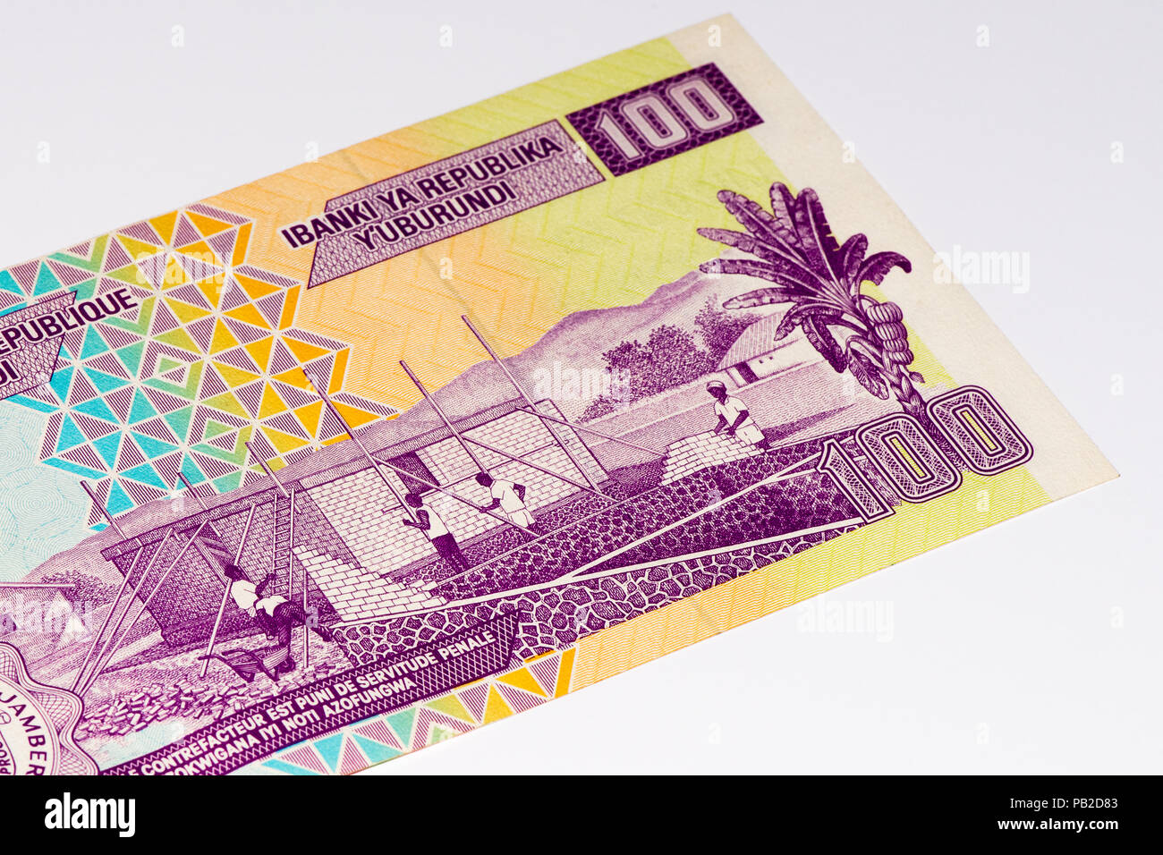 100 Burundian francs. Burundian franc is the national currency of ...