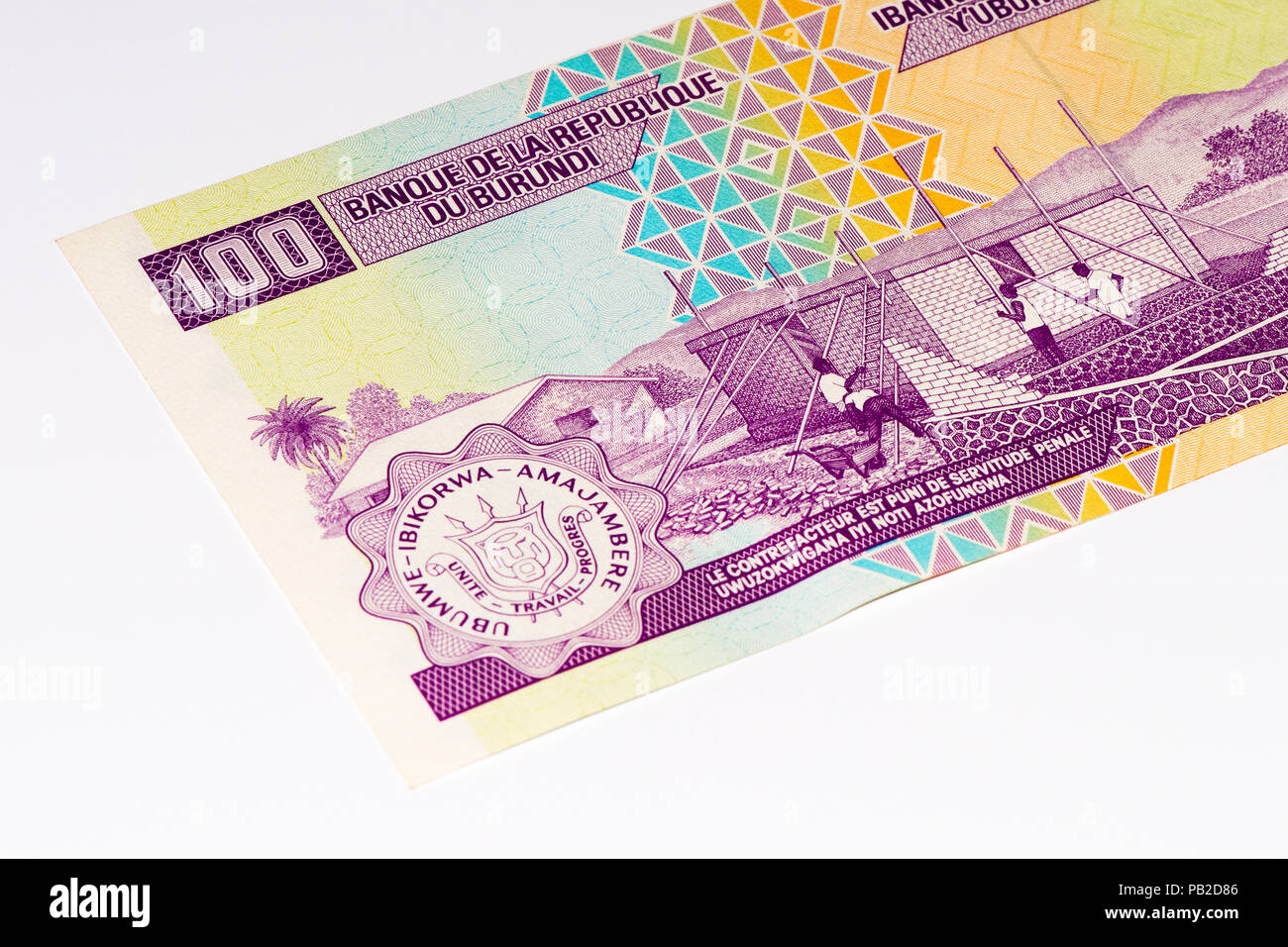 100 Burundian francs. Burundian franc is the national currency of ...