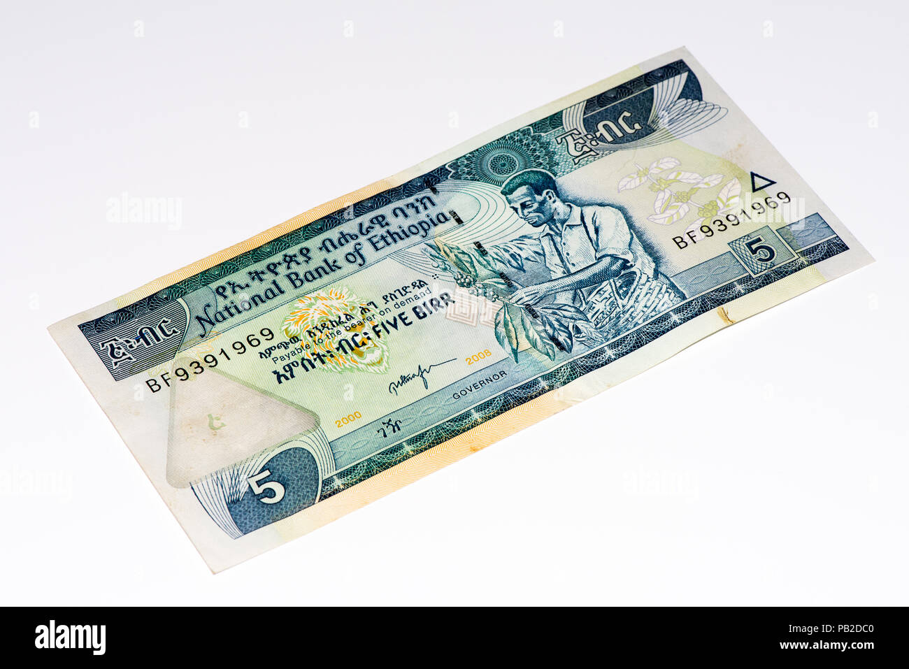 Ethiopia one birr bank note hi-res stock photography and images - Alamy