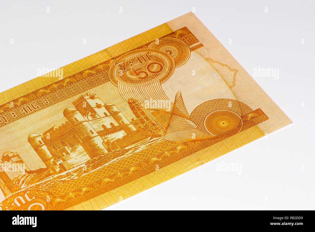 50 Ethiopian birr bank note. Birr is the national currency of Ethiopia Stock Photo - Alamy