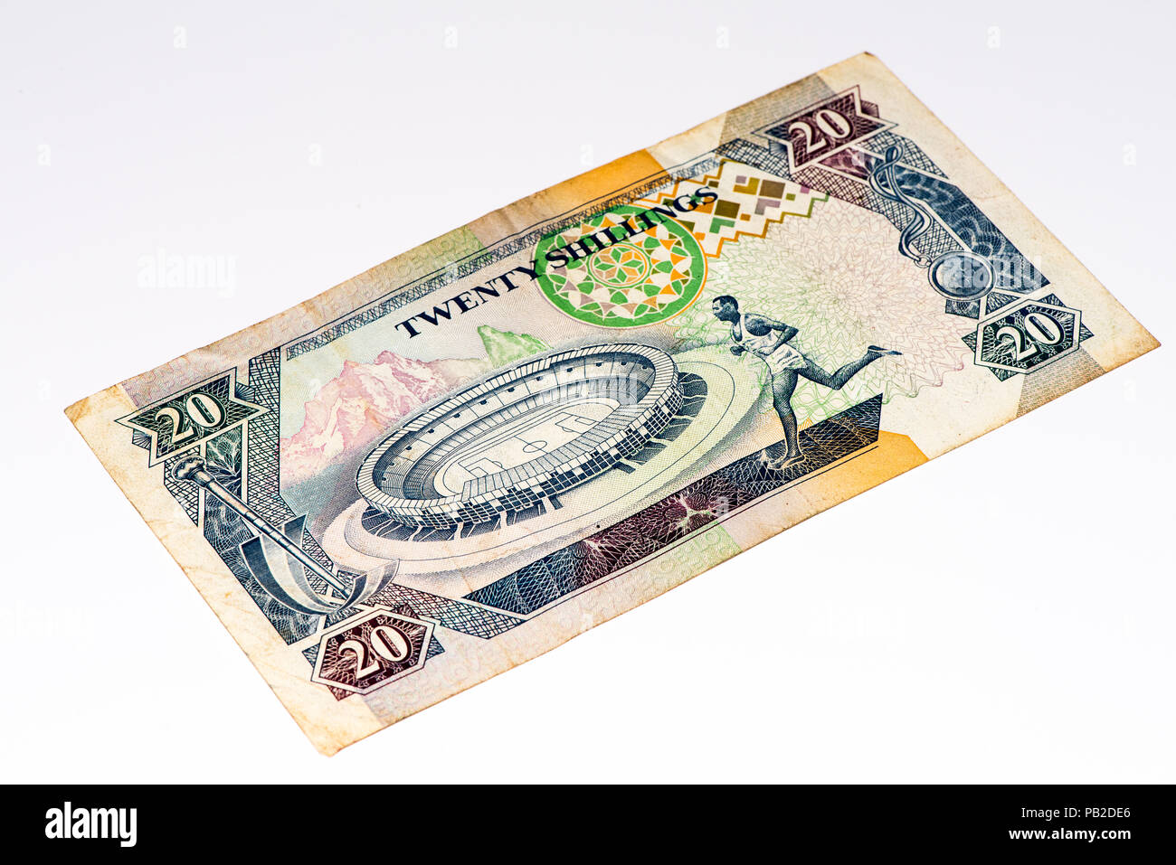 10 Kenyan shillings bank note of Kenya. Kenyan shilling is the national ...