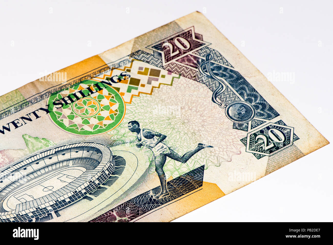 10 Kenyan shillings bank note of Kenya. Kenyan shilling is the national ...