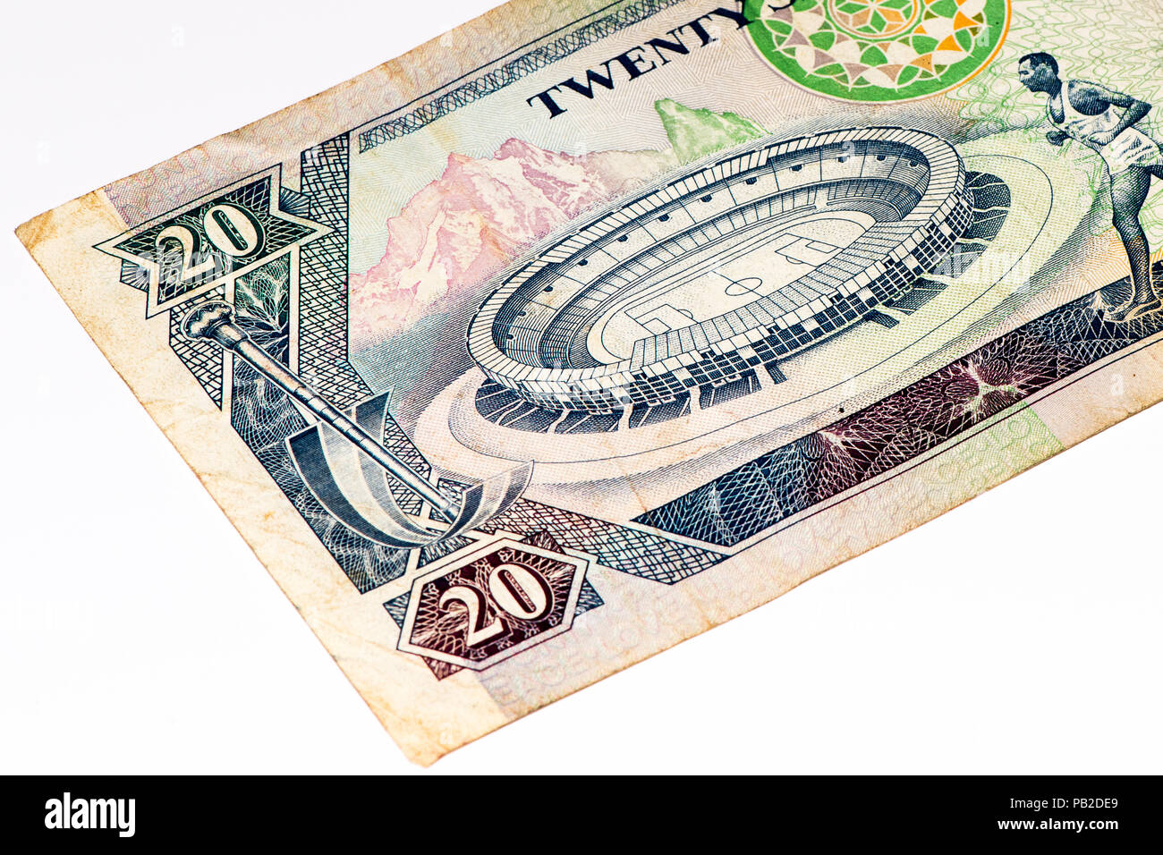 10 Kenyan shillings bank note of Kenya. Kenyan shilling is the national ...