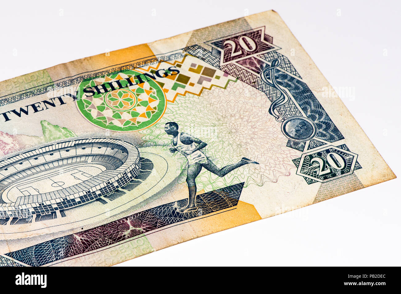 10 Kenyan shillings bank note of Kenya. Kenyan shilling is the national ...