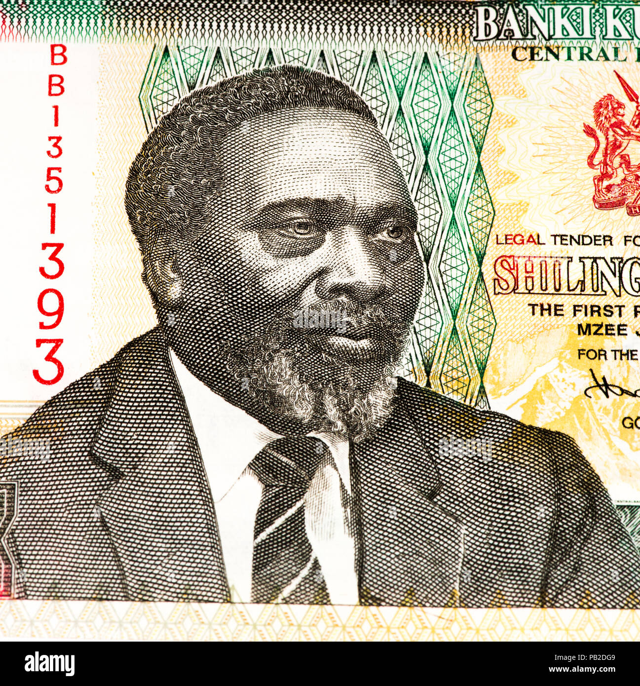 500 Kenyan shillings bank note of Kenya. Kenyan shilling is the ...