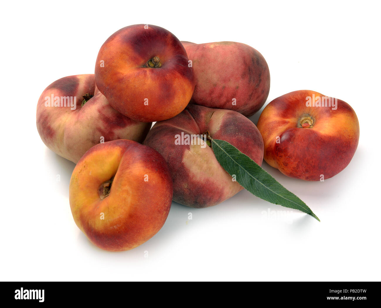 fig peach and nectarine on a white background Stock Photo - Alamy