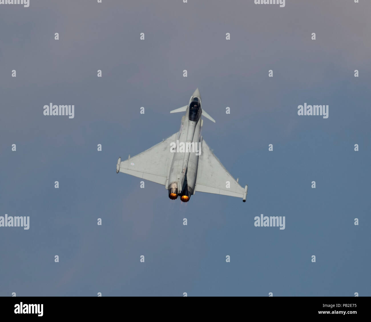 RAF Typhoon solo display jet fighter at the 2018 Royal International ...