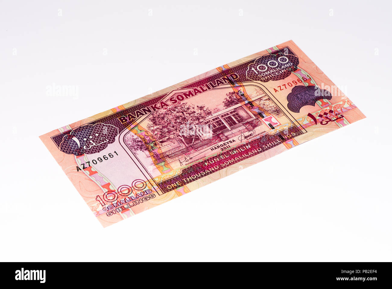 1000 Somali shilings, the national currency of Somalia Stock Photo - Alamy