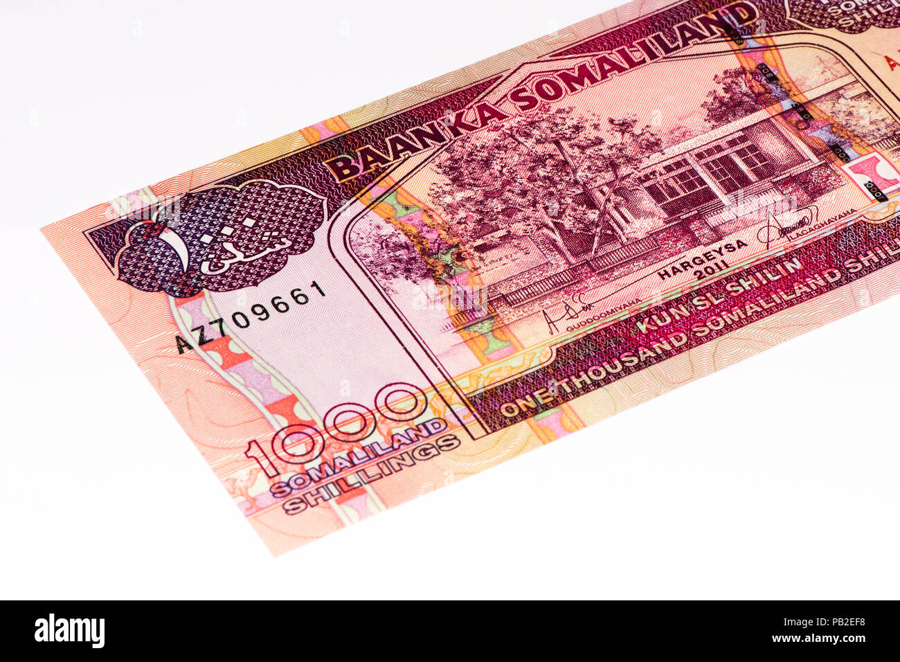 1000 Somali shilings, the national currency of Somalia Stock Photo - Alamy