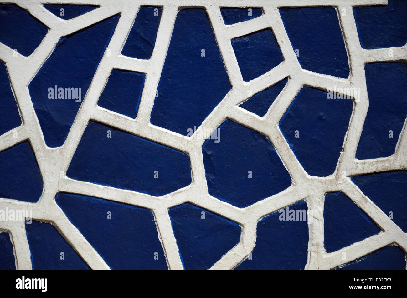 blue and white tile background Stock Photo - Alamy