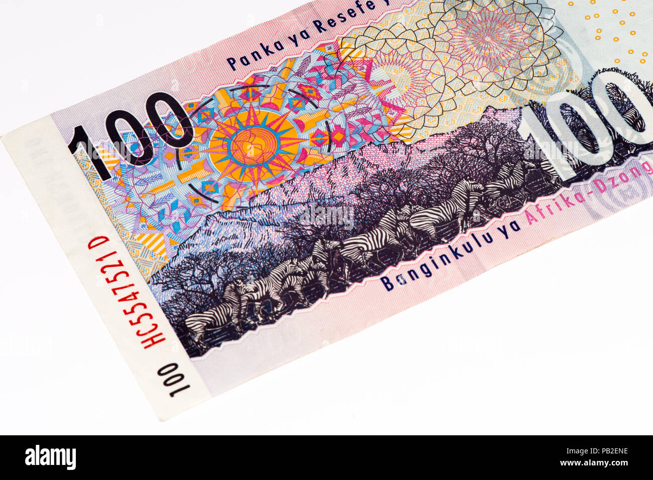 100 rand note hi-res stock photography and images - Alamy