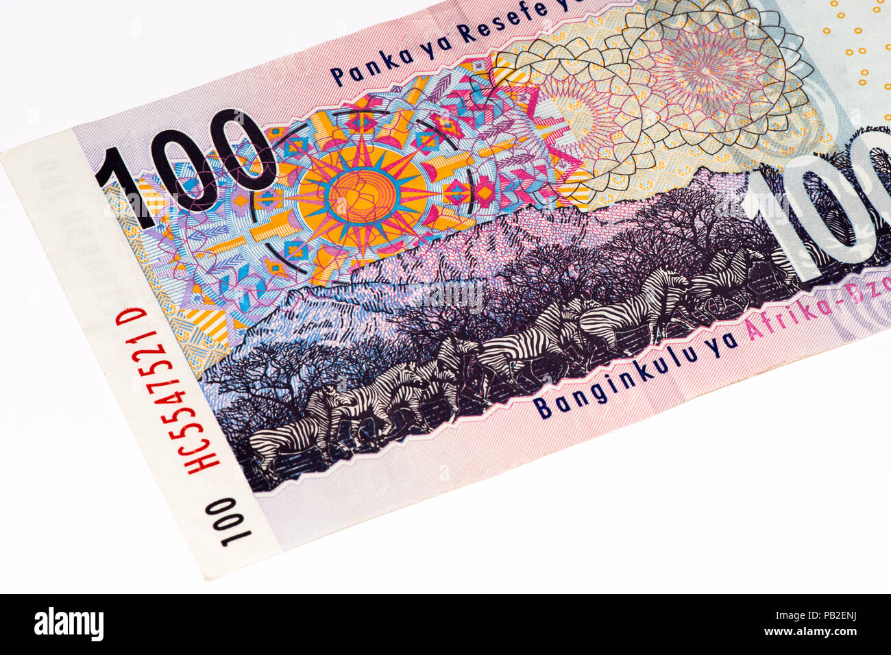 100 rand note hi-res stock photography and images - Alamy