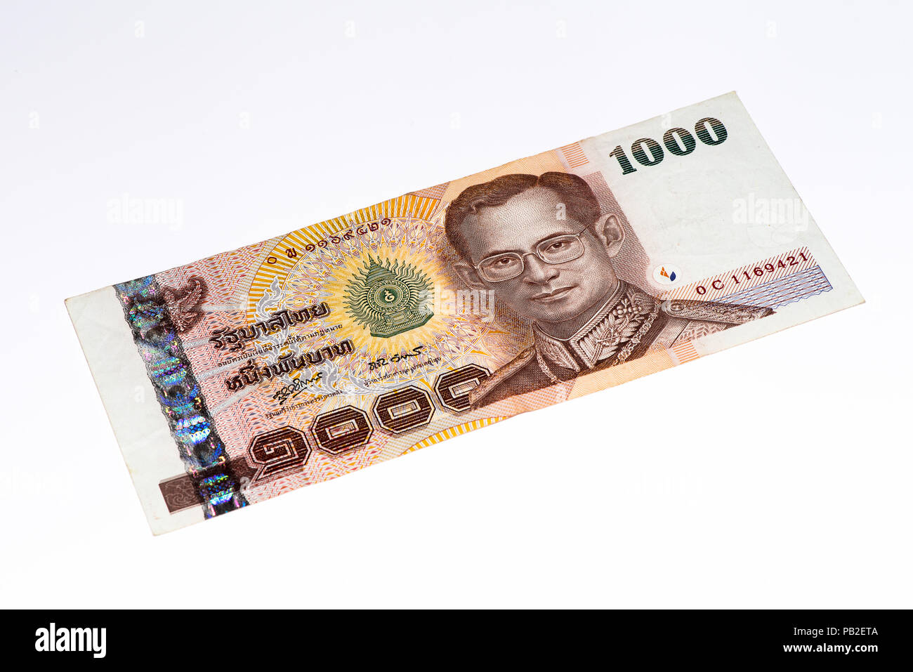 1000 bath bank note. Bath is the national currency of Thailand Stock ...