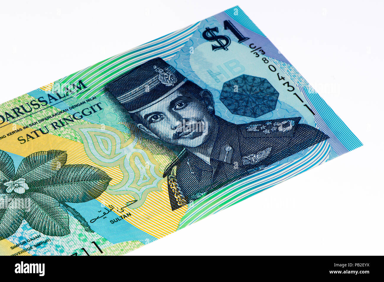 1 dollar bank note of Brunei Stock Photo - Alamy