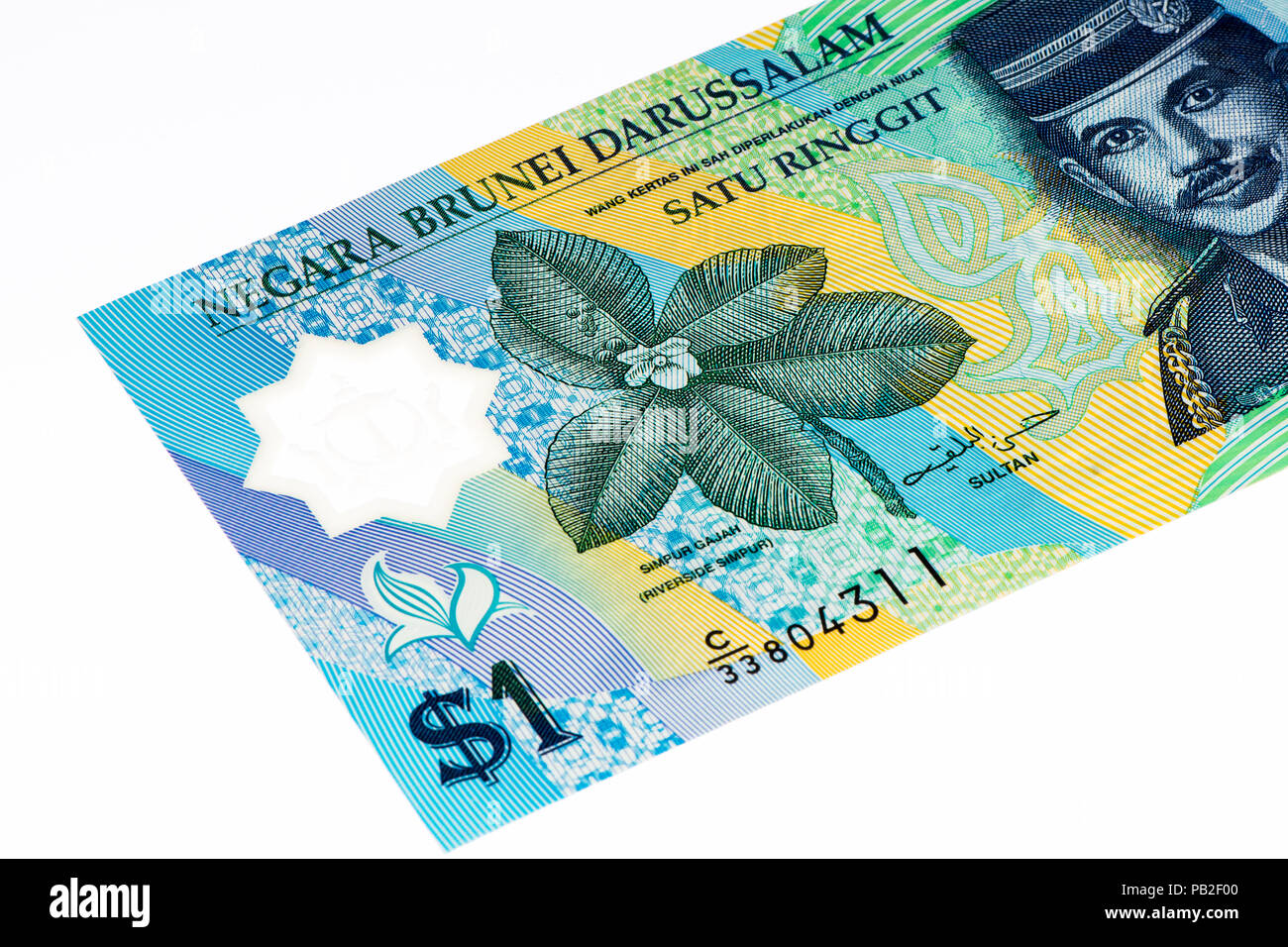 1 dollar bank note of Brunei Stock Photo - Alamy