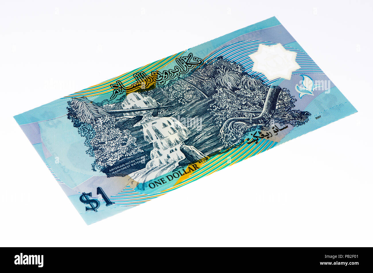 1 dollar bank note of Brunei Stock Photo - Alamy