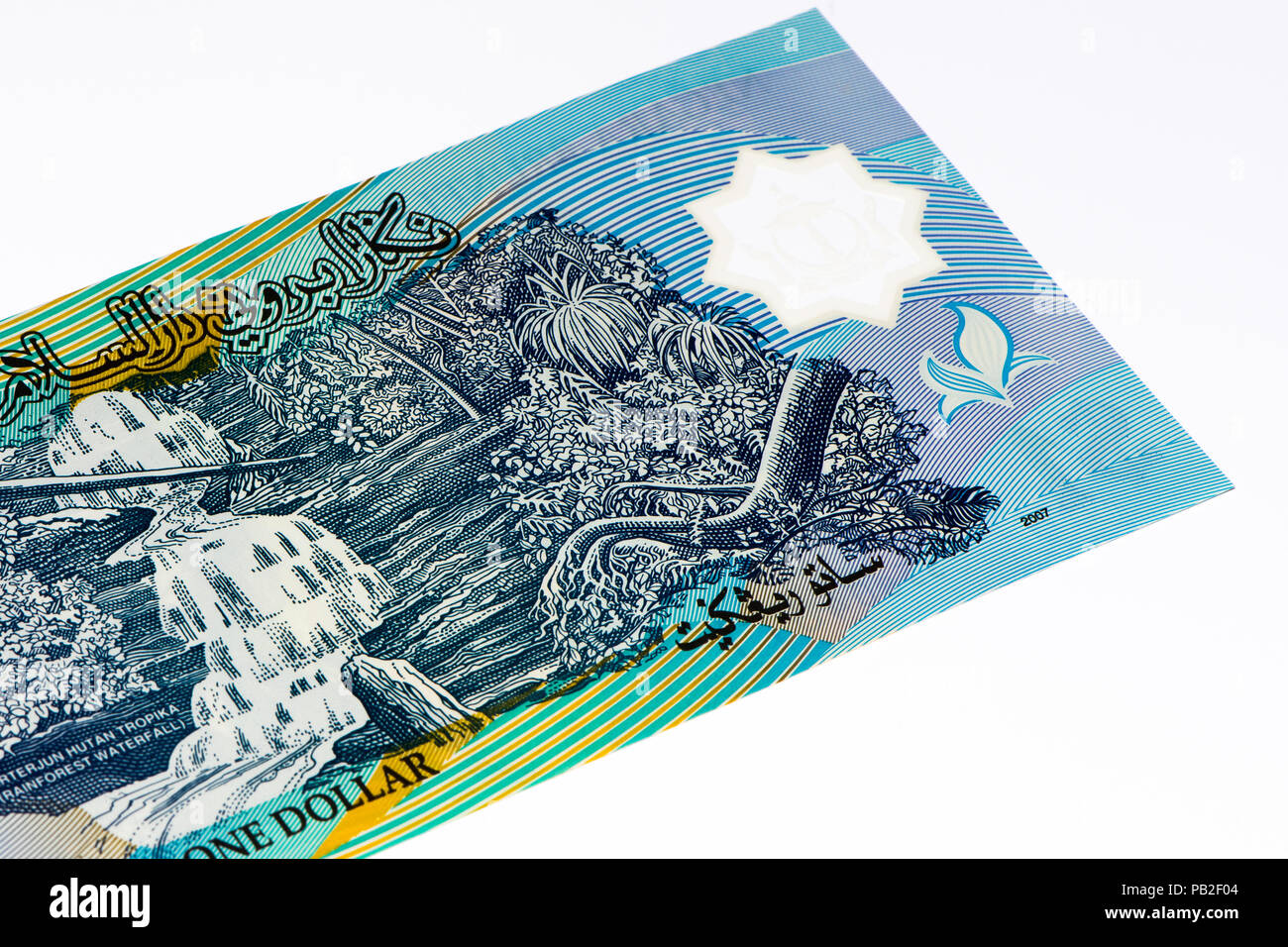 1 dollar bank note of Brunei Stock Photo - Alamy