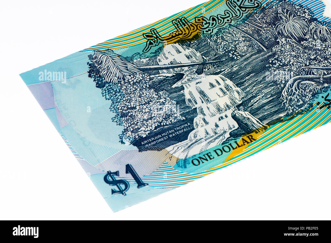 1 dollar bank note of Brunei Stock Photo - Alamy