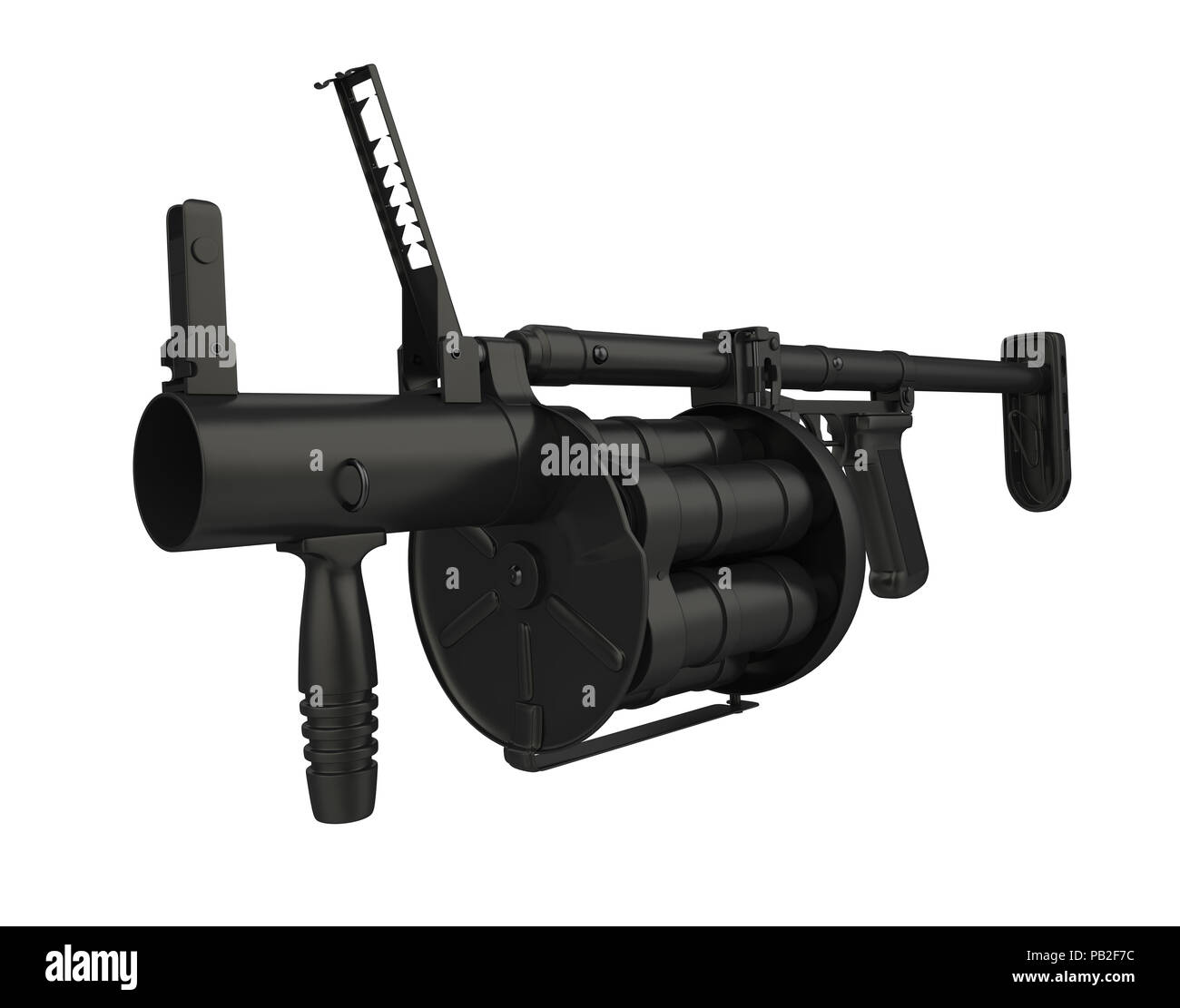 Grenade Launcher Isolated Stock Photo - Alamy