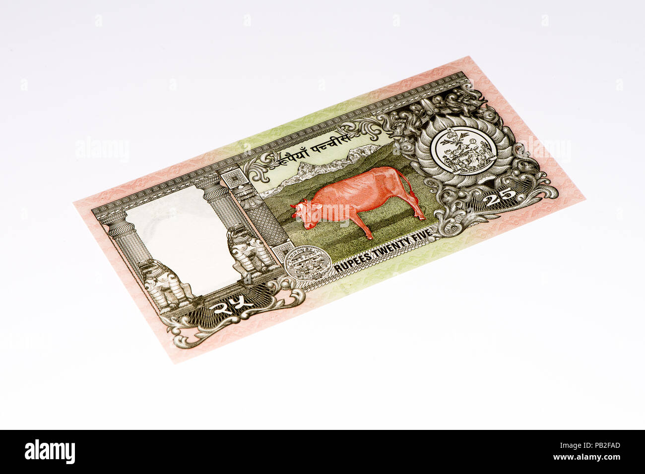 50 Nepalese rupee bank note. Nepalese rupee is the national currency of ...