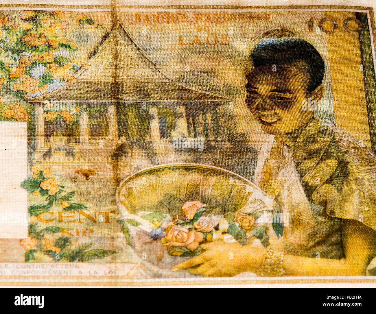 Laos kip currency note sign hi-res stock photography and images - Alamy