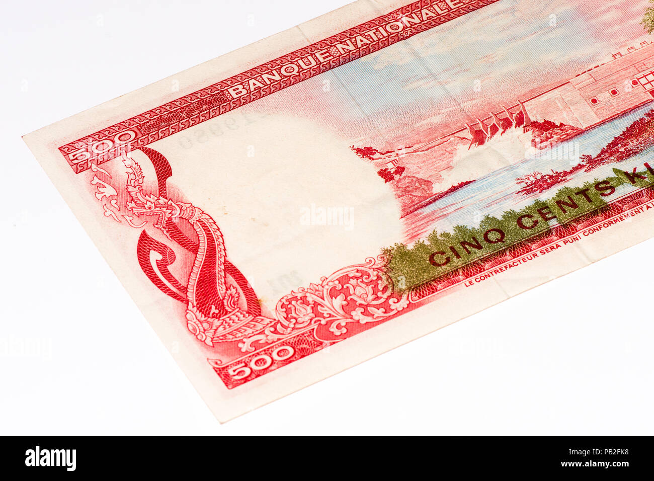 500 kip bank note. Kip is the national currency of Laos Stock Photo - Alamy