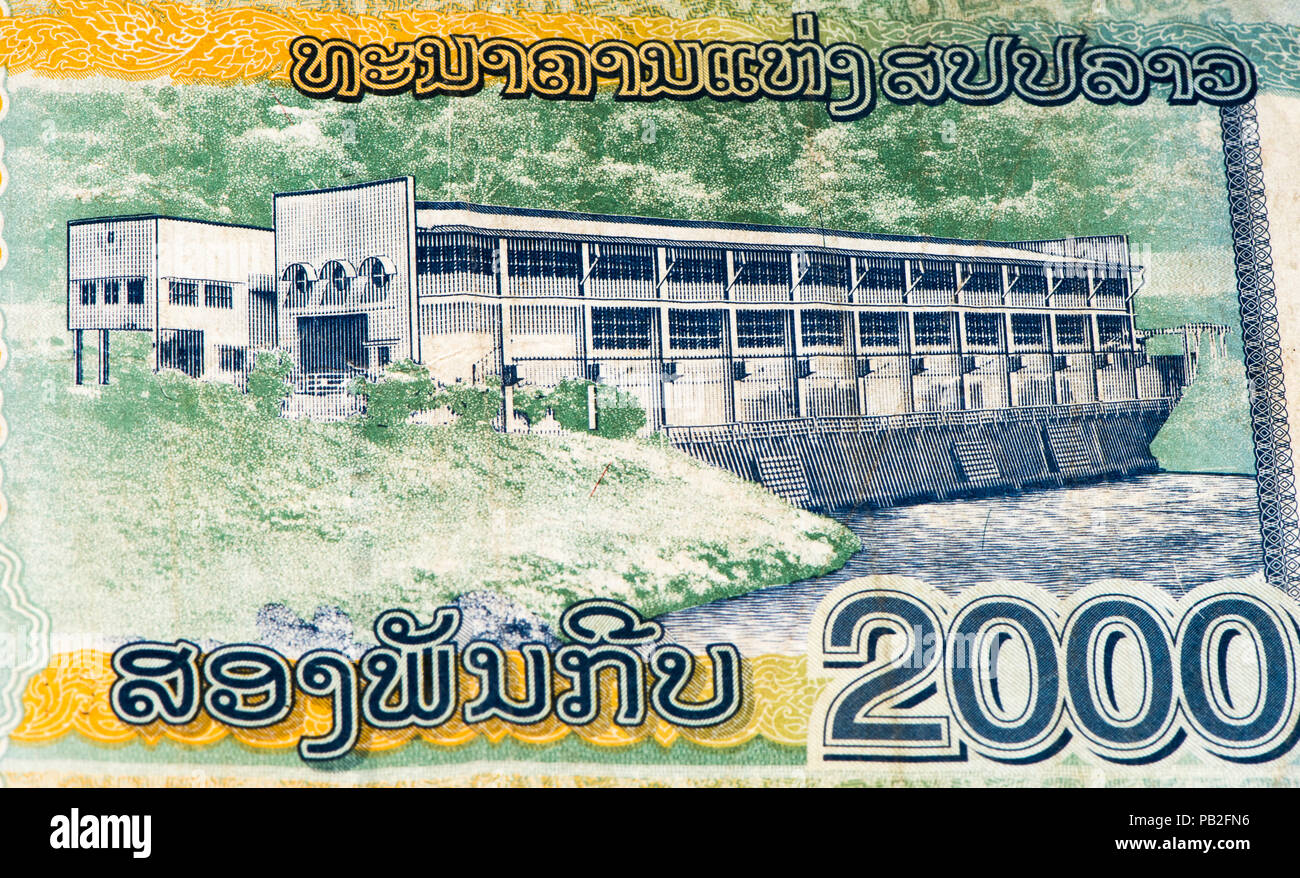 Laos kip currency note sign hi-res stock photography and images - Alamy