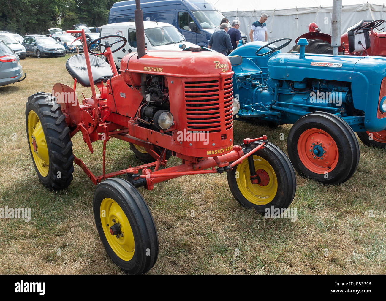 Vintage Agricultural Tractors on Display at Nantwich Show on a Lovely ...