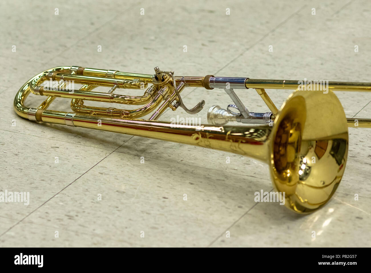 Marching trombone hi-res stock photography and images - Alamy